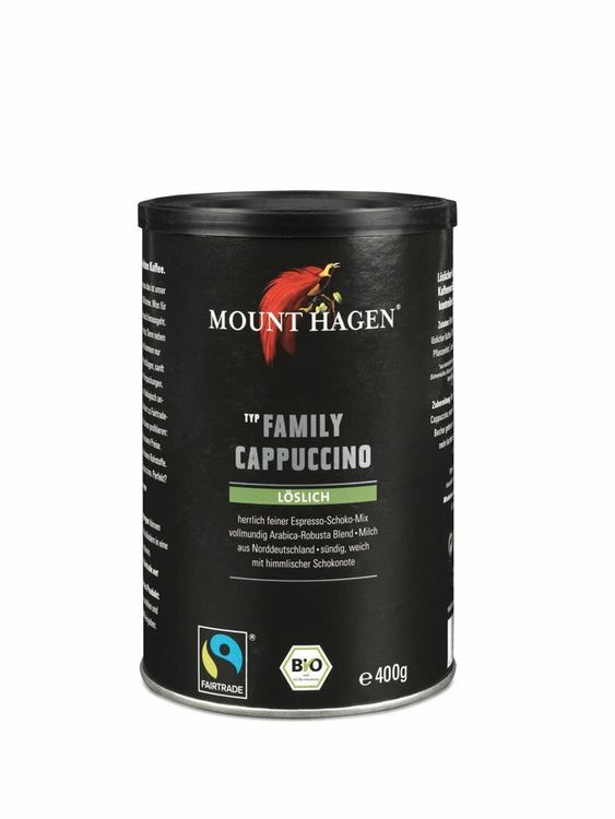MOUNT HAGEN - Bio FT Family Cappuccino Dose, 400g — Reformhaus.de