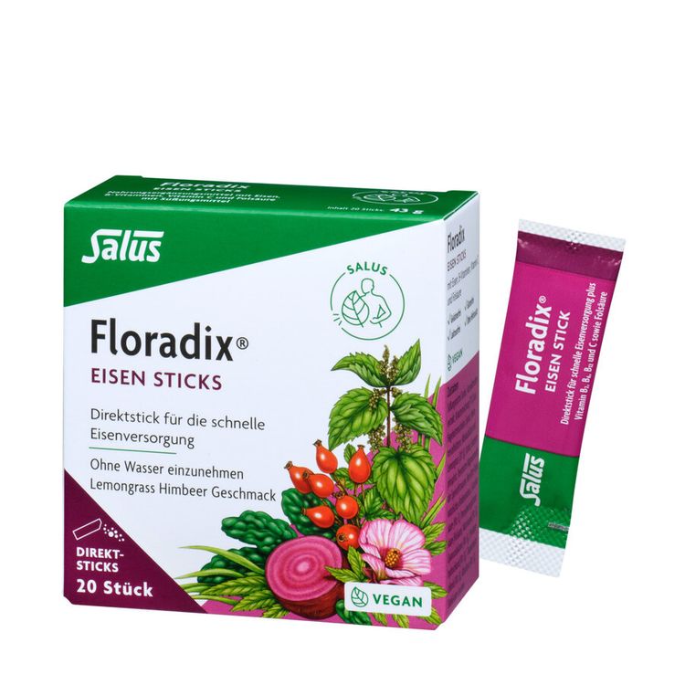 Salus - Floradix® Eisen Sticks 20 St. — Reformhaus.de