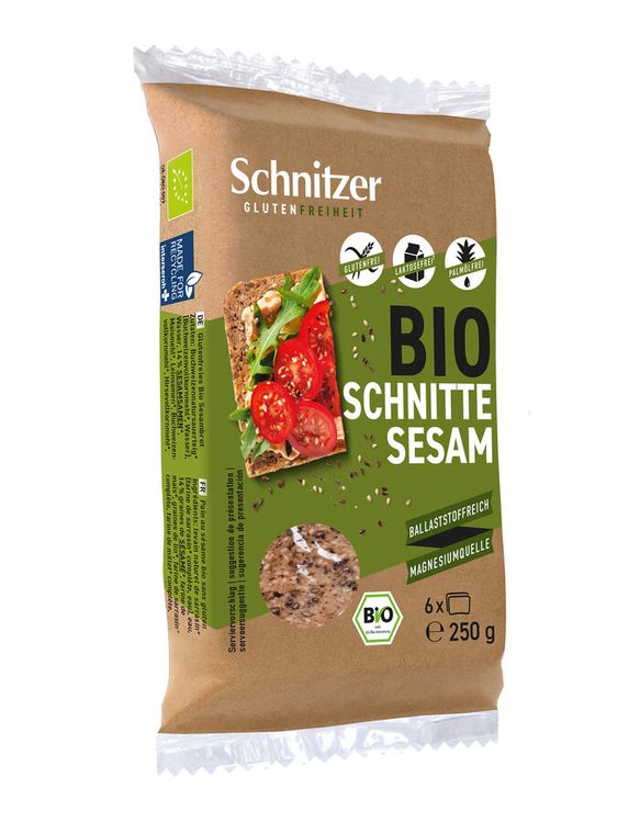 Schnitzer - Bio Schnitte Sesam glutenfrei bio, 250g — Reformhaus.de