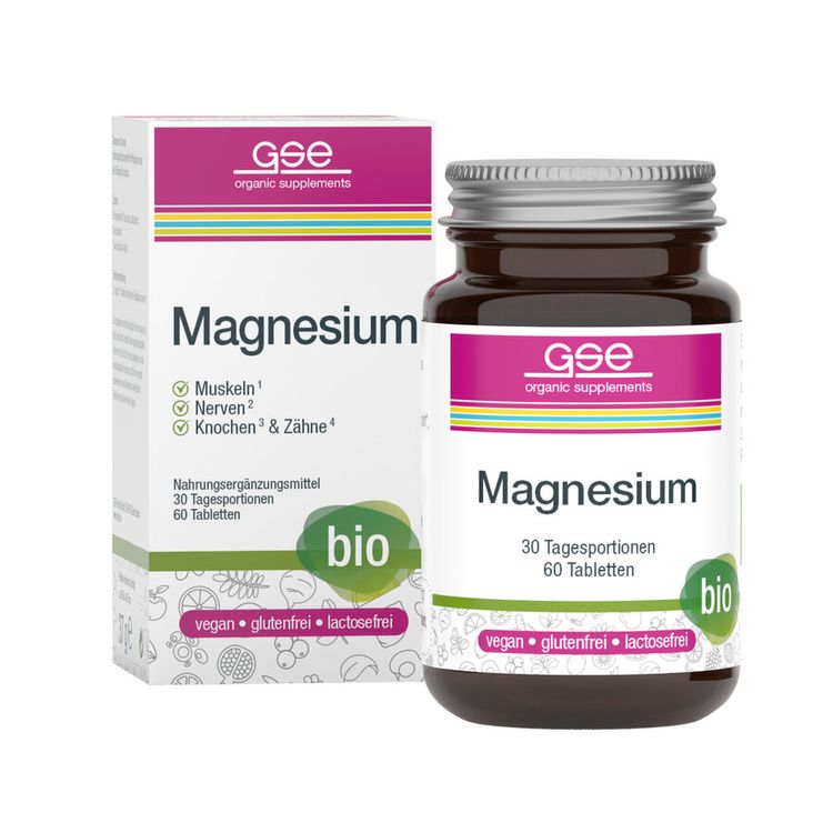 GSE - Magnesium Compact (Bio), 60 Tabl. à 615 mg, 37g — Reformhaus.de