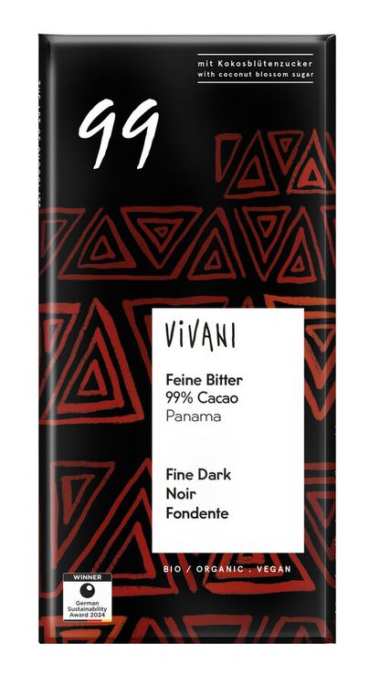 Vivani - Feine Bitter 99 % Cacao, 80g — Reformhaus.de